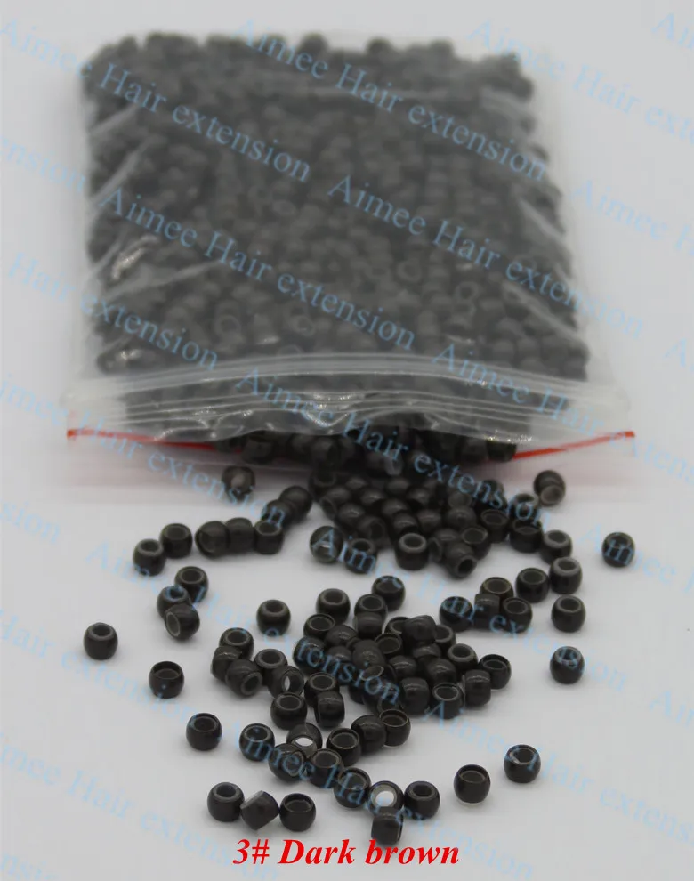 1000pcs-lot-3-Dark-brown-silicone-Nano-ring-for-Hair-Extensions-micro ...