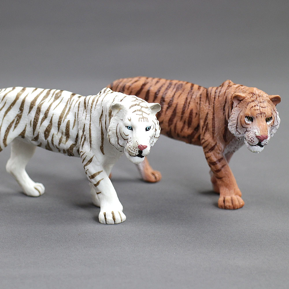 Hot toys for children:simulation of wild animal toy models,Tiger, white ...