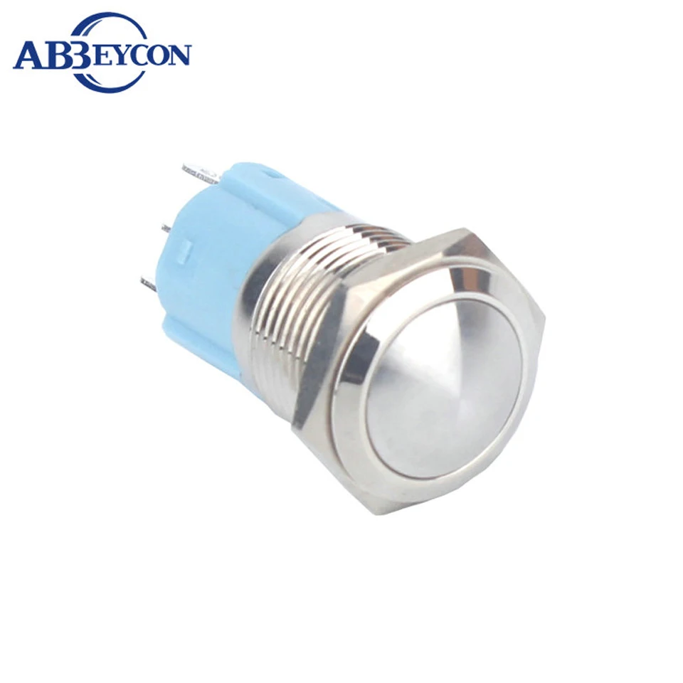 16308z Cheap 16mm Ball Head Pin Terminal Metal Switch Latching Push ...