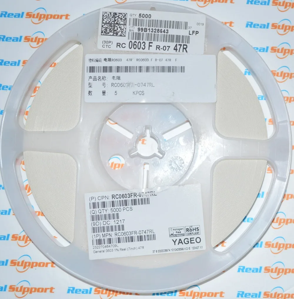 5000pcs-lot-0603-47-ohm-1-1-10W-0-1W-Resistor-1608-47R-470-Chip ...