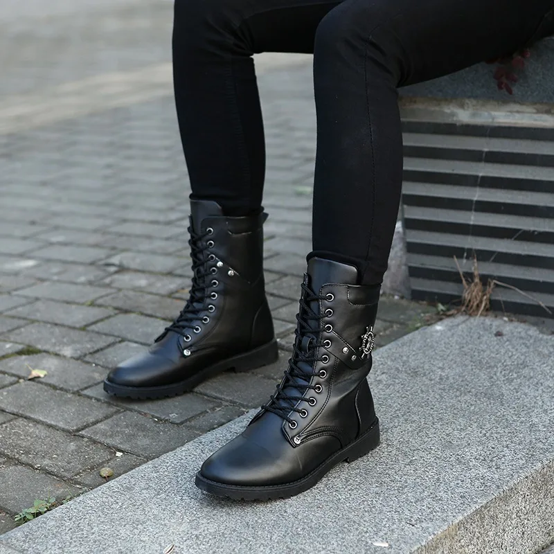 bottes cuir hommes hautes