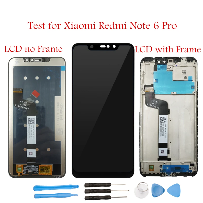 100% New for Xiaomi Redmi Note 6 Pro LCD Display with Frame Touch ...