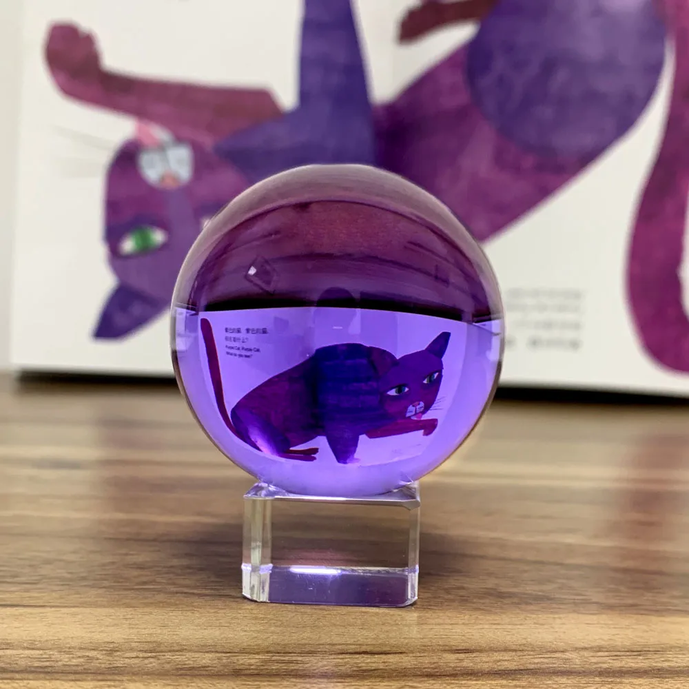 30-40MM-Purple-Crystal-Ball-Photography-Glass-Ball-Magic-Ball-Home-Feng ...