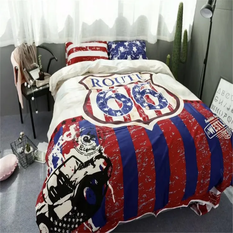 Free-shipping-New-York-Historic-Route-66-Bedding-Duvet-Cover-Set ...
