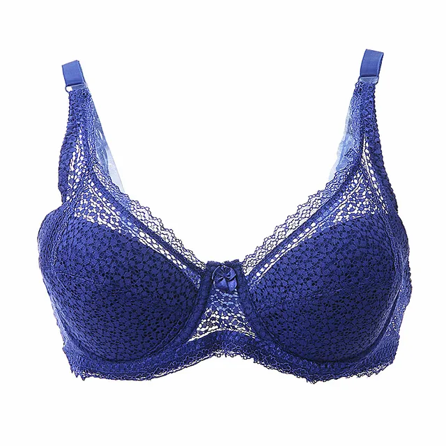 Women Sexy Underwire Padded Up Embroidery Lace Bra 80D 85D 90D 95D ...