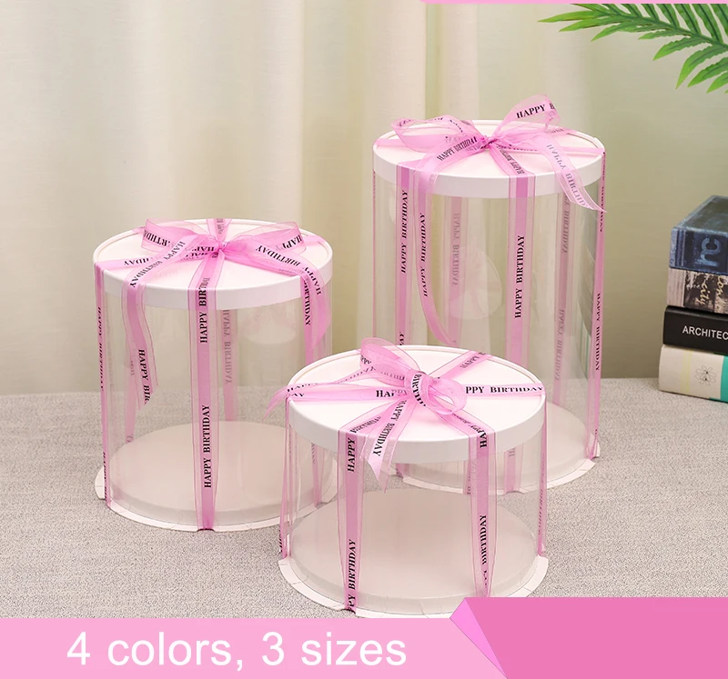 Transparent Round Cake/Gift/Flower Box