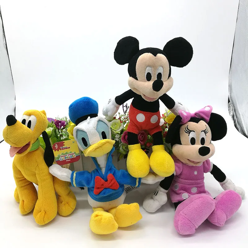 חיות ממולאים ומפוארים - MINNIE mouse mickey mouse pluto dog donald duck ...