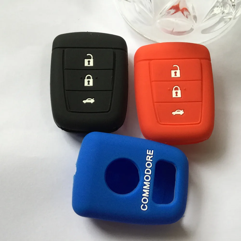ซิลิโคนผิวผู้ถือแจ็คเก็ตสำหรับ Holden Commodore VE 3ปุ่ม + Panic Remote ...