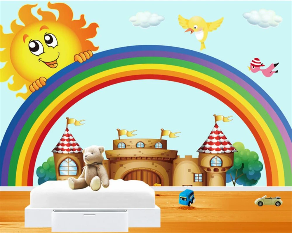 Beibehang Custom Wallpaper Cartoon Child Background Wall Decorative ...