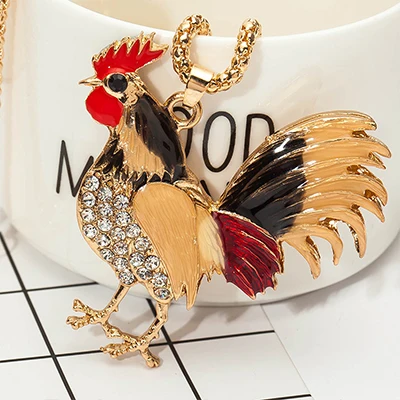 New style chicken chain long necklace chicken jewelry hot sales on ...