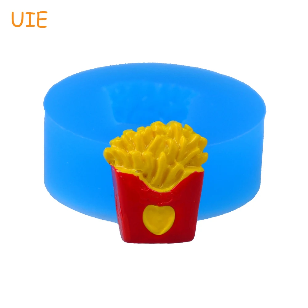 PYL005U 15.9mm French Fries Silicone Mold for Dessert, Cake Decoration ...