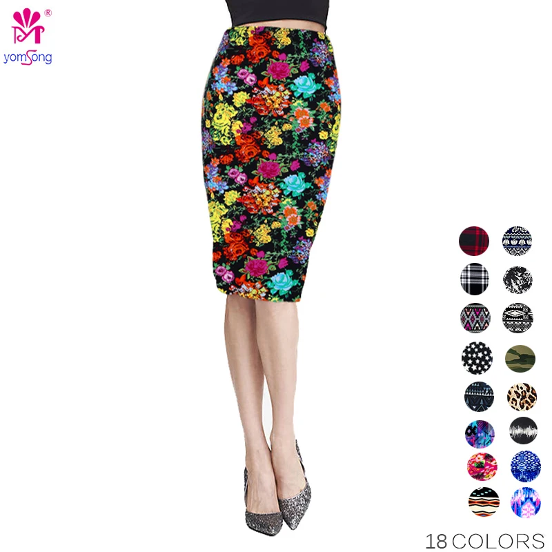 Yomsong New Fashion Wholesale Summer Womens Pencil Skirt High Waist