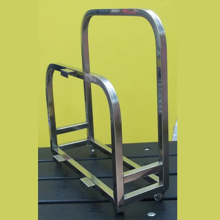 Shelf 304 stainless steel chopping block rack cutting board rack square ...