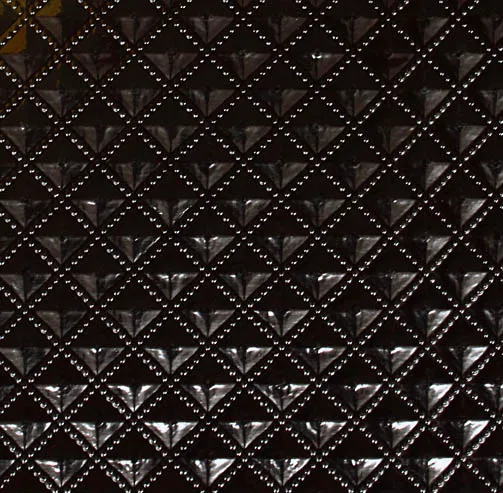 3D Shape Diamond Embossed Pattern Decorative Clutch Fabric PVC ...