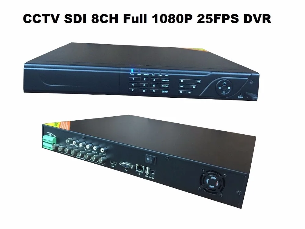 CCTV 8CH HD SDI DVR Full 1080P HDMI 30fps/25fps Realtime Playback For ...