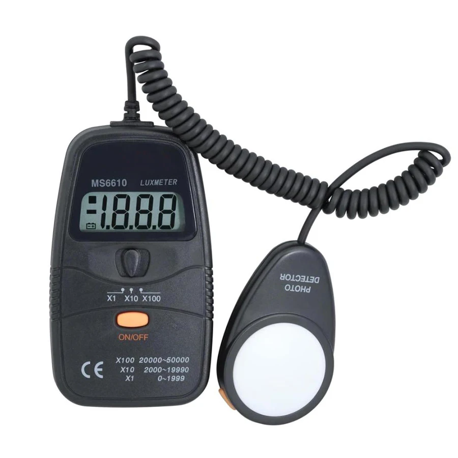 Ms6610 Digital Lux Meter Mini Light Meter Luxmeter 0~50000lux ...