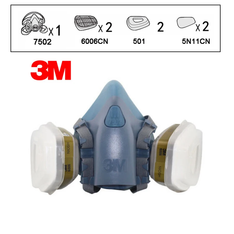 Aliexpress.com : Buy 3M 7502+6006 Half Facepiece Reusable Respirator ...