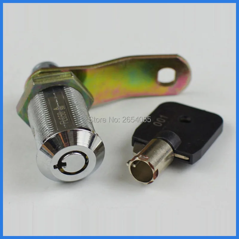 10 pcs 32mm quarter turned round key slot machine cam lock with ...