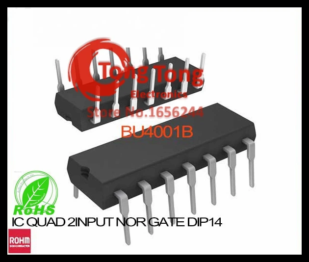 BU4001B IC QUAD 2INPUT NOR GATE DIP14 BU4001B 4001 BU4001 4001B U4001 ...