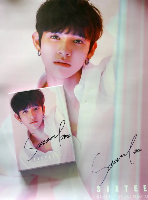 Signed Samuel King Autographed Mini1st Album 16 Sixteen Album+cd+signed ...