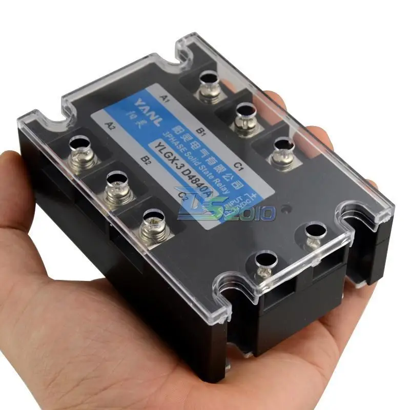 Three Phase 3 Phase DC AC Solid State Relay SSR-20A 20A 3-32VDC/480VAC ...