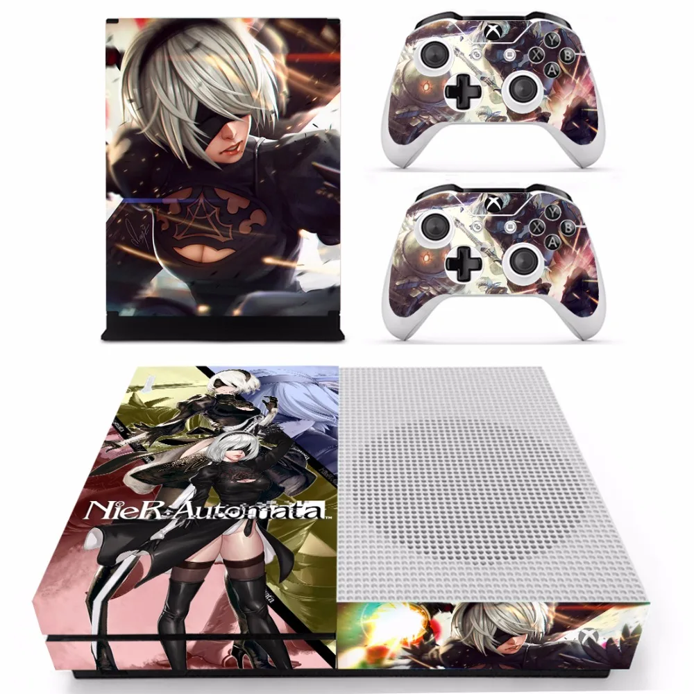 Game NieR Automata Skin Sticker For Microsoft Xbox One S Console and 2 ...
