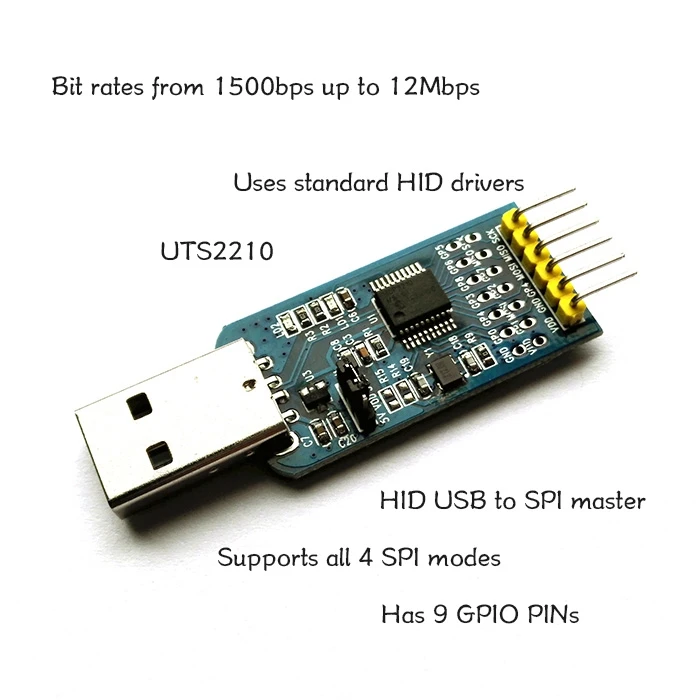 Aliexpress.com : Buy DOIT UTS2210 USB to SPI Master HID MCP2210 ...