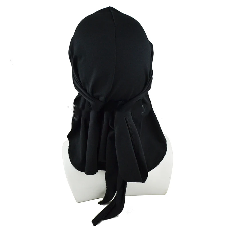 Мужские атласные дюраги Бандана тюрбан Парики мужские шелковистые дюраг ...