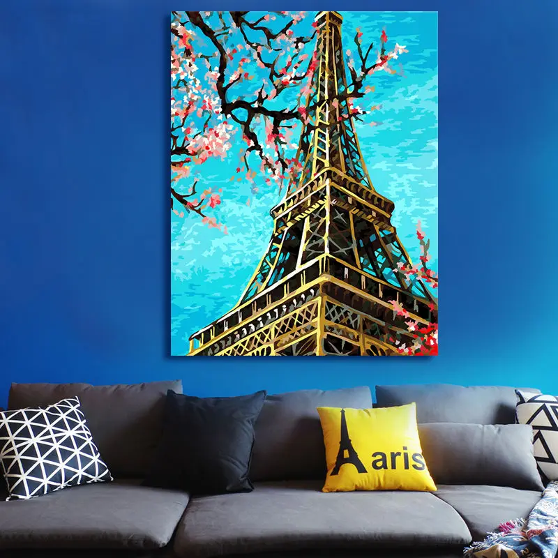 Aliexpress.com : Buy diy digital painting Spring in Paris digital paint ...