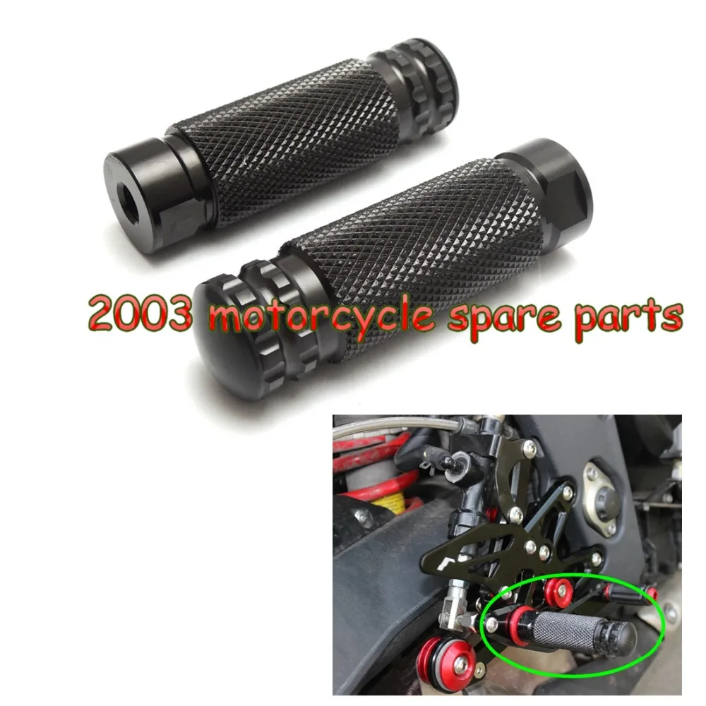 Aliexpress.com : Buy Black CNC Aluminum Motorcycle Rear Set Footrests ...