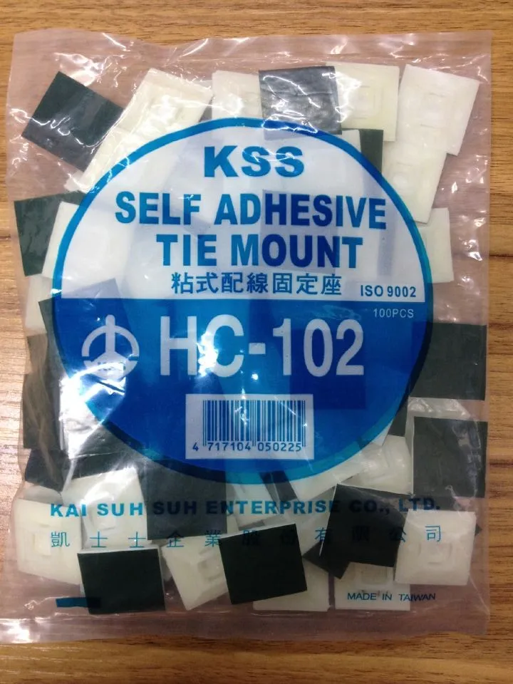 100 unids KSS HC 102 adhesivo tipo de cableado de cable de fijación del ...