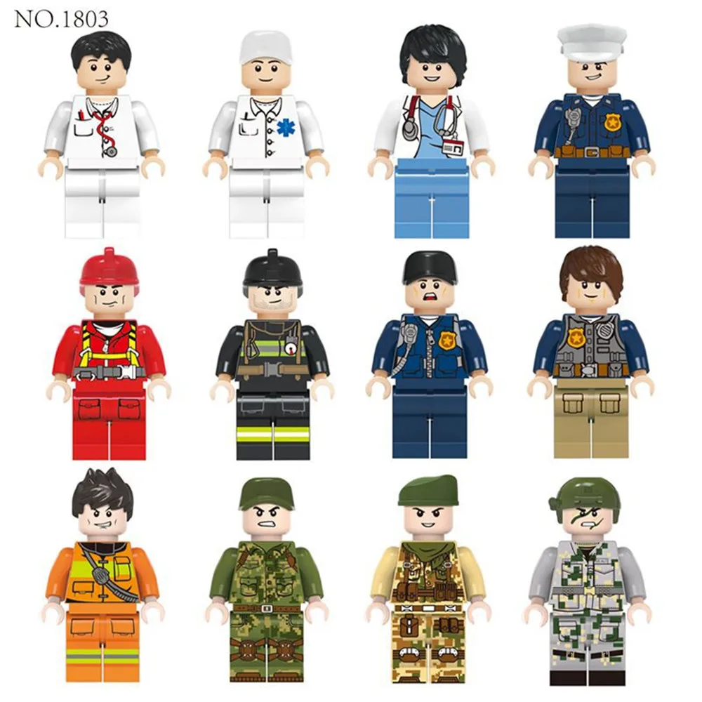 Mini Military Special Forces Soldiers Bricks Figures Guns Weapon ...