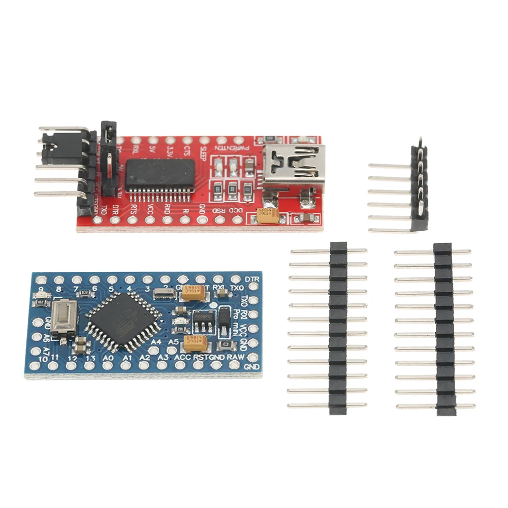 Pro Mini ATMEGA328P 5V/16MHz Board + FTDI FT232RL USB to TTL Serial ...