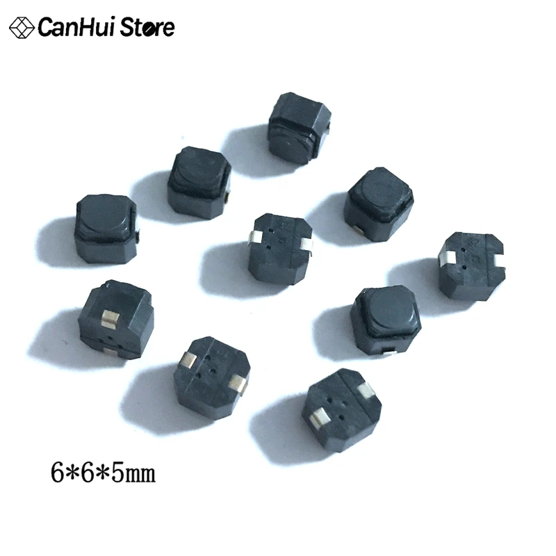 10pcs 665 Smd Silent Buttons The Silicone Keypad Instock Silent Switch Button Switch Micro