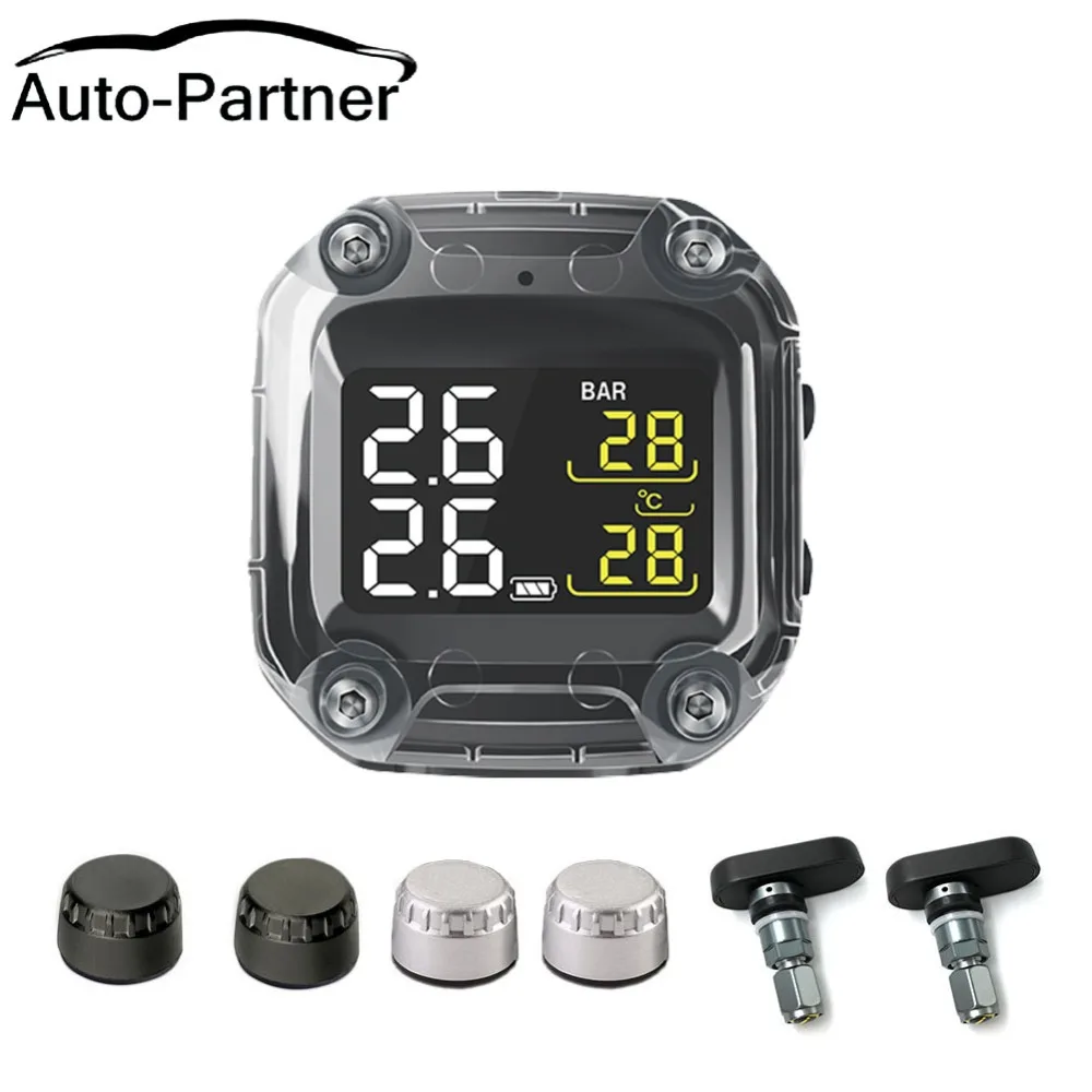 M3-C Wireless Motorcycle TPMS Real Tire Pressure Monitoring System ...