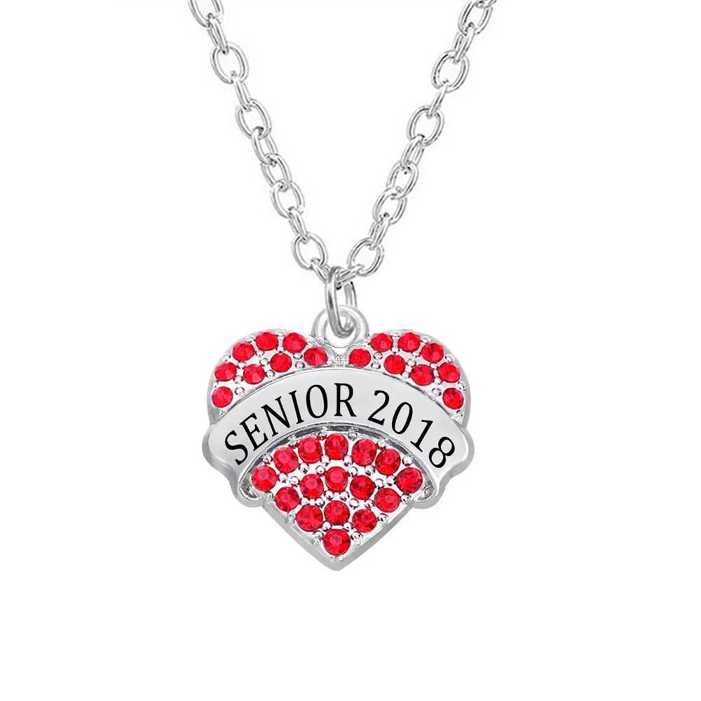 Class School Graduation Anniversary Jewelry Fashion Senior 2018 Crystal ...