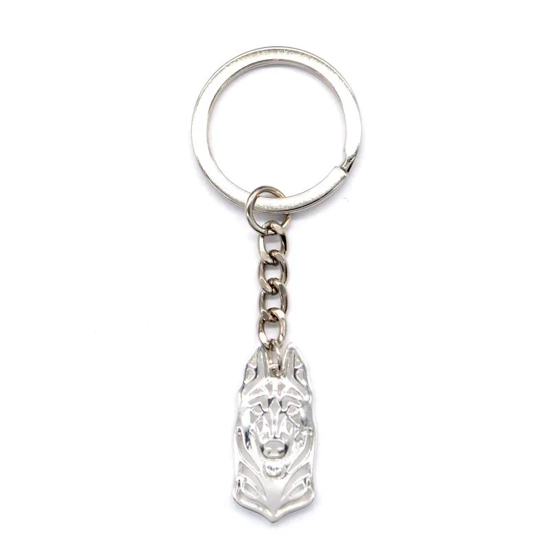 Fashion Metal Dog Shaped Key Chains Jewelry Belgian Malinois Dog Key ...