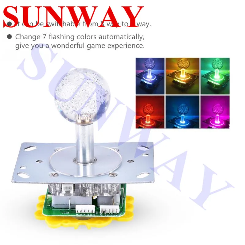12V LED Colorful Illuminated Joystick Switchable From 4 to 8 Way ...
