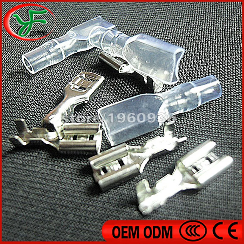 100pcs-lot-2-8-4-8-6-3mm-Crimp-Terminal-Splice-Female-Spade-Connector ...