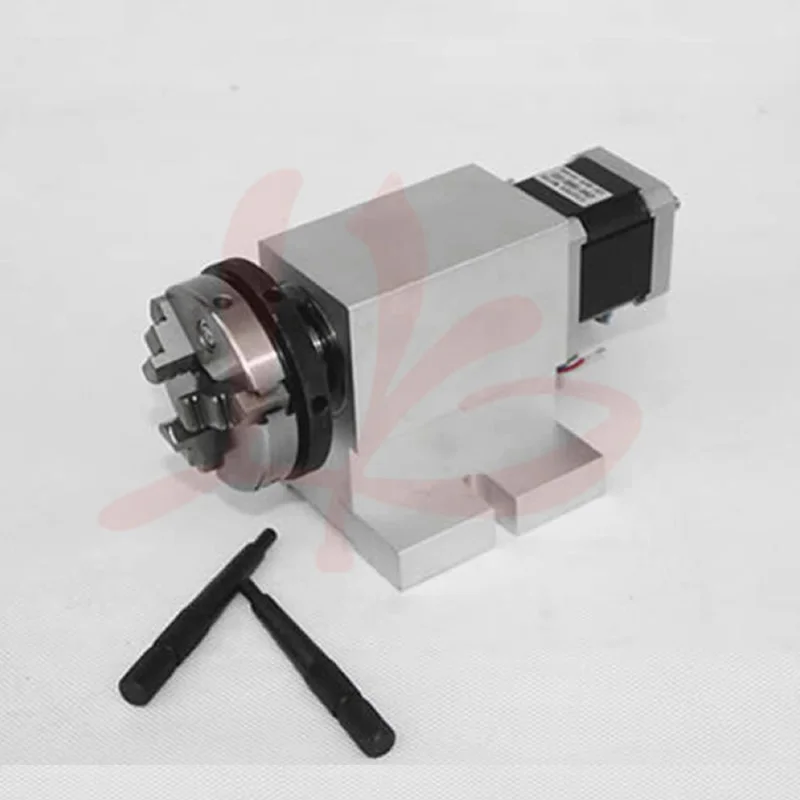 Harmonic Drive Reducer CNC 4th Axis 50mm 65mm 3 Jaw Chuck Rotary Axis ...