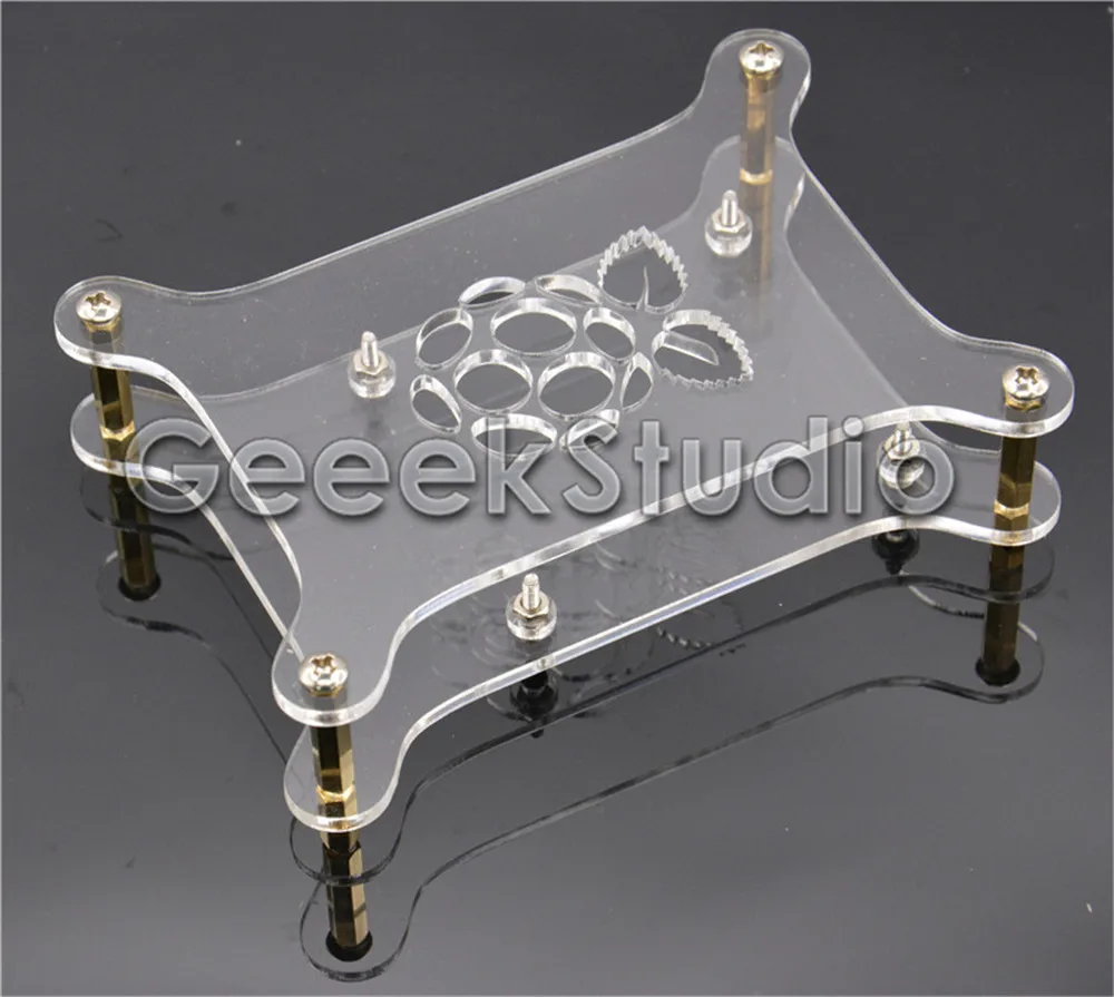 Transparent Acrylic Case Clear Shell Enclosure With Logo For Raspberry ...