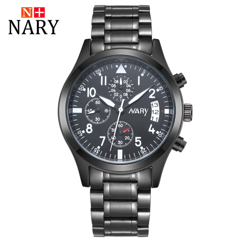 relogio masculino nary Luxury Brand Analog sports Wristwatch Display ...