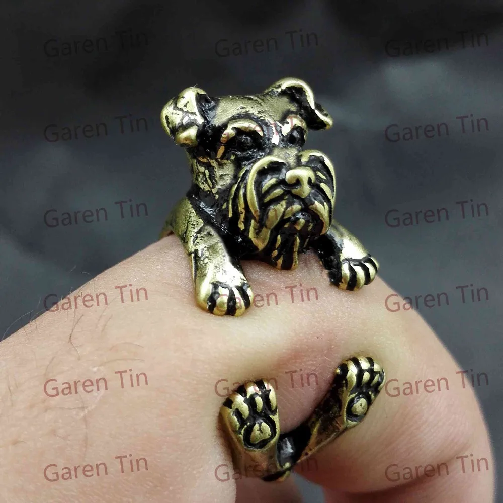Antique Schnauzer Rings Schnauzer Wrap Ring Handmade Retail|schnauzer ...