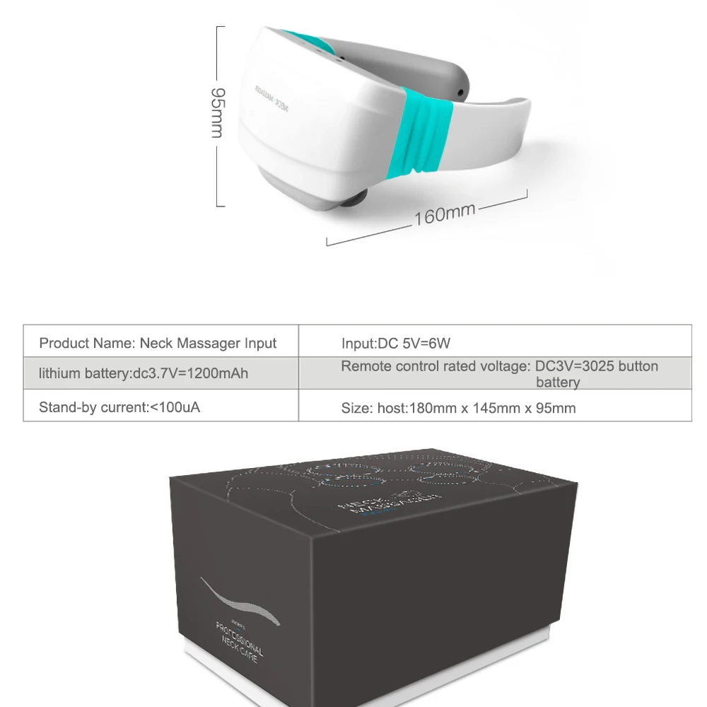 Electric pulse Acupuncture Neck massager health care Cervical therapy ...