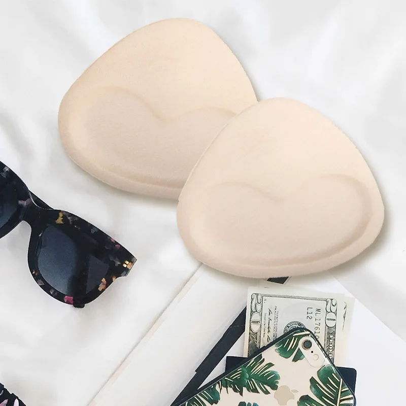 1 Pair Bra Pads For Women Swimsuits Sponge Push Up Bikinis Insert Breast Enhancer Pad Sexy Girl