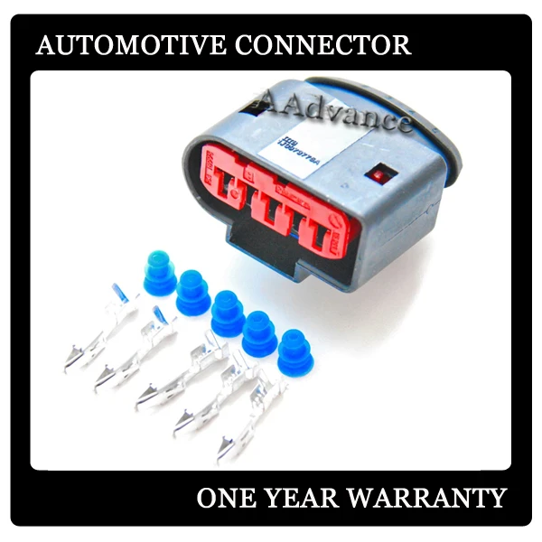 Mass Air Flow Sensor 5Pin Connector MAF Replaces 1J0973775A With ...