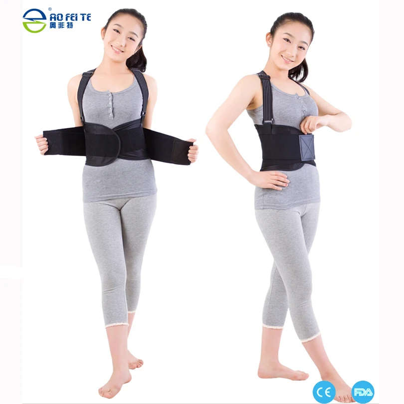 Heavy Lift Work Back Support Brace Shoulder Straps Lumbar Support Belt ...
