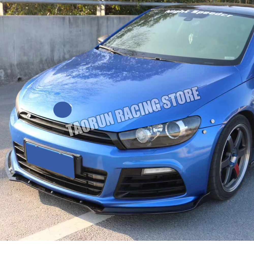 Scirocco R ABS Black Front Bumper LiP Chin Spoiler for Scirocco R 2009 ...