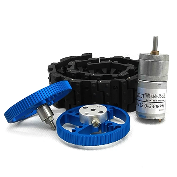 One Set Of Diy Robot Tank Kits, Metal Bearing Wheel + Metal Driving ...