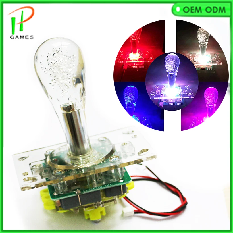 Beautiful Arcade joystick colorful Illuminated LED Joystick Switchable ...